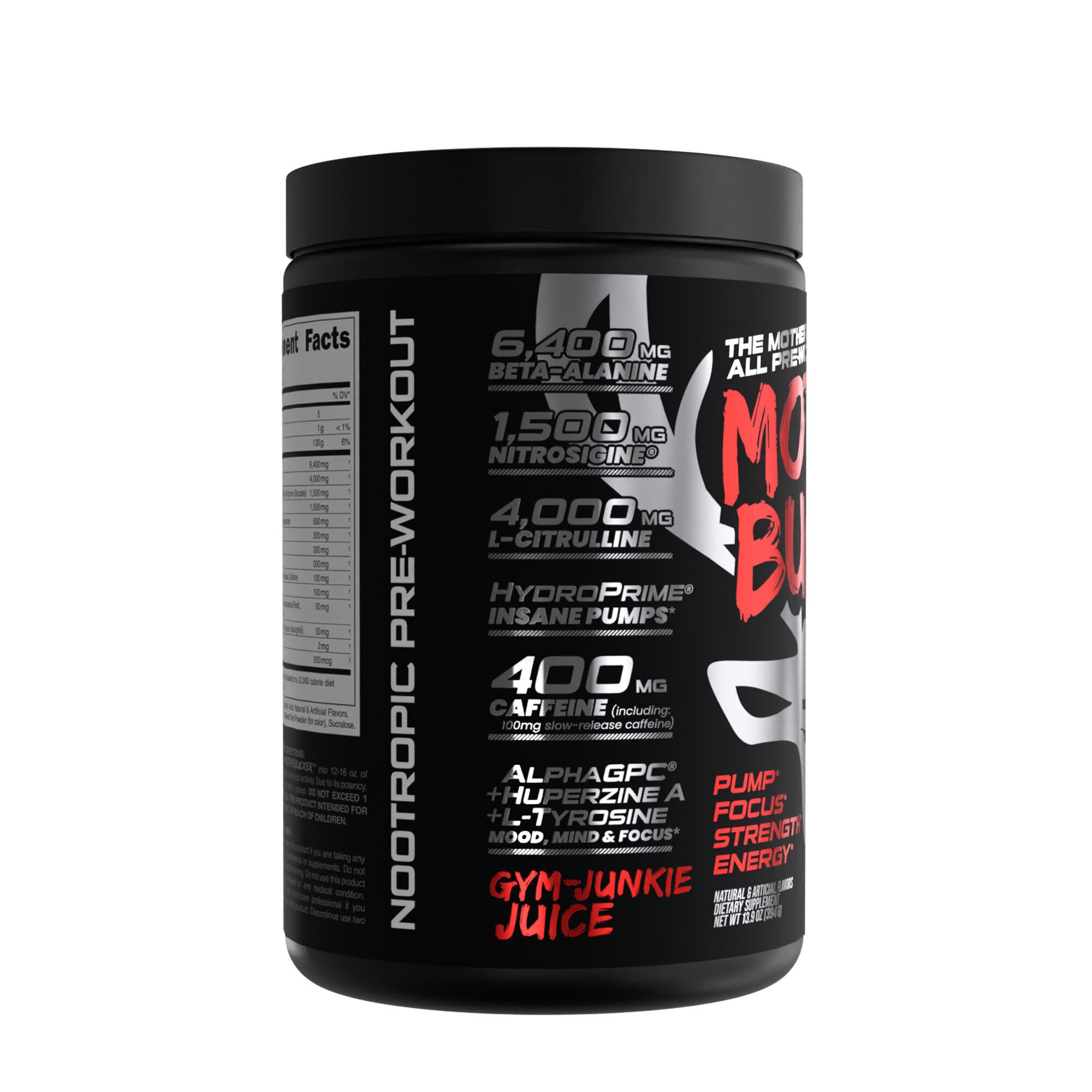 Bucked Up® - Mother Bucker™ Nootropic Pre-Workout - Gym-Junkie Juice- 20 Servings | GNC